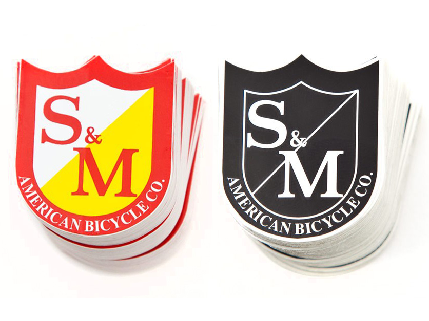 S&M SMALL SHIELD STICKER – Local BMX